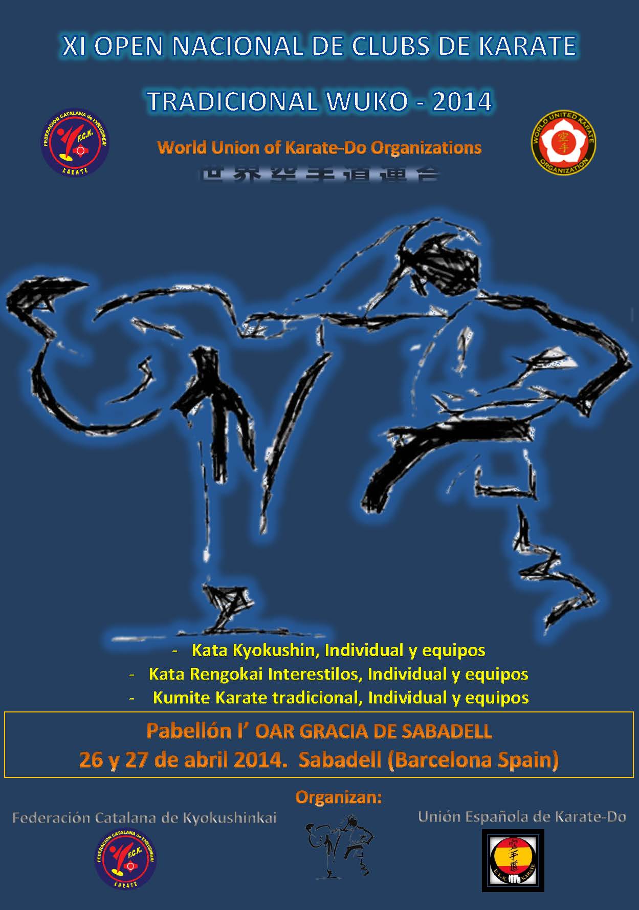XI Open Nacional Clubs Karate Wuko Sabadell 2014